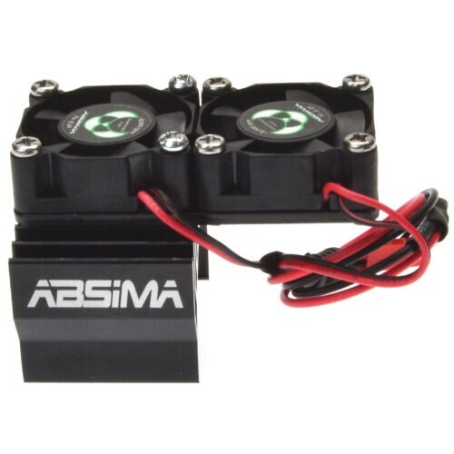 540/550 Motor Heatsink Twin Cooling Fan For 1/10 Traxxas Slash RC ...