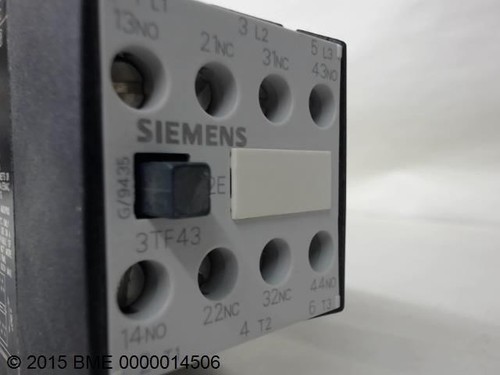 Siemens Contactor --- 3Tf4322 -0B ---- 2S+2O/2No+2Nc --- 30A --- 600V ...