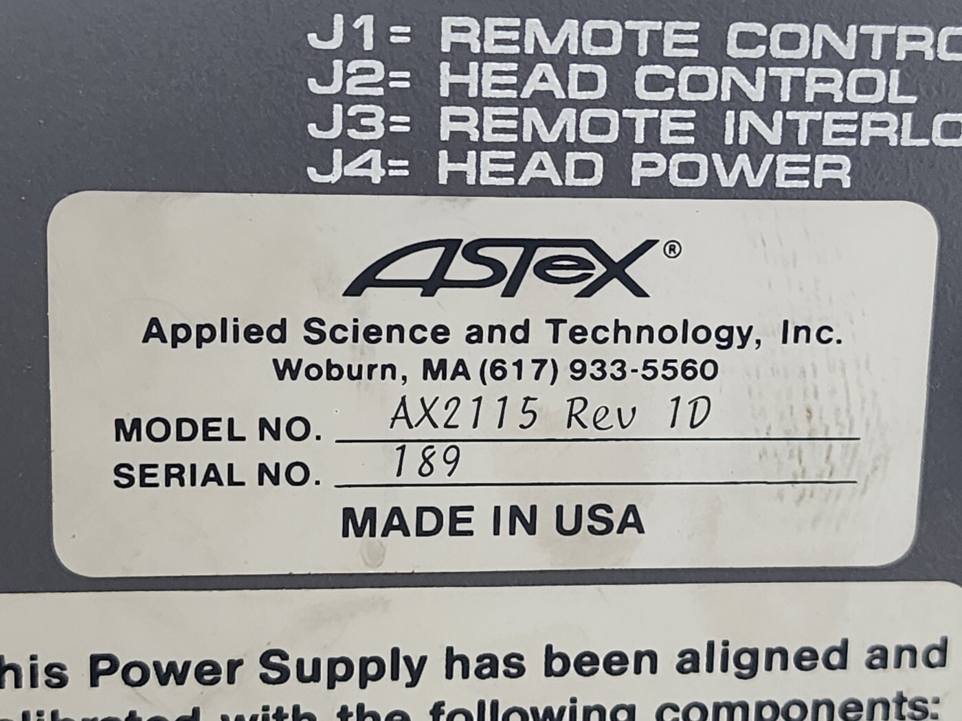 Astex AX2115 1500w Microwave Power Generator for sale online | eBay