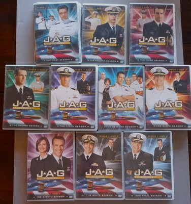 JAG Complete TV Series DVD Seasons 1 - 10 Set of 54 DVDs in 30 Cases ...