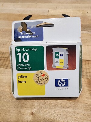 HP C4842A 10 Ink Cartridge YELLOW - Exp SEP 2004 HP10 NEW | eBay