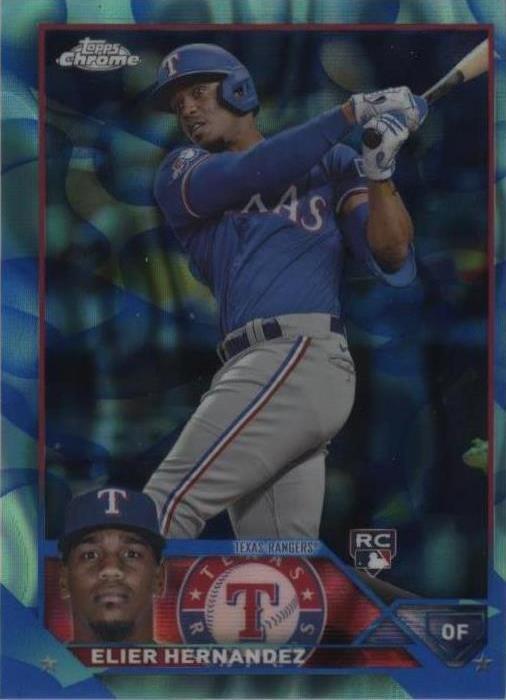 2023 Topps Chrome Update Series - Elier Hernandez #USC135 Aqua & Blue Lava Lamp Refractor /175 ...