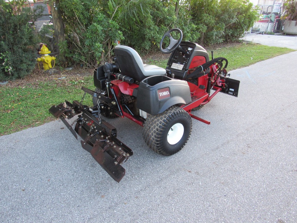 Toro 5040 Sand Pro Sand Trap Rake Front Plow QAS Lift Rear Groomer ...