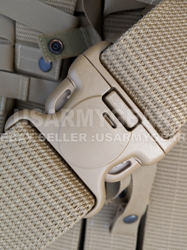 USMC Navy Military Surplus Web Utility Pistol Battle War Belt Coyote ...