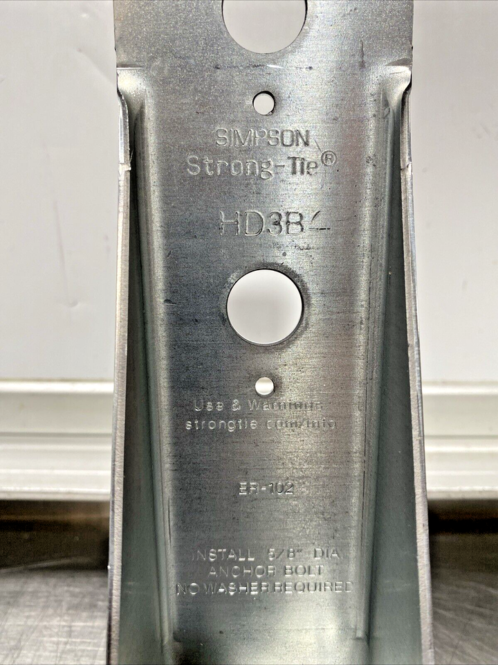 Simpson Strong-Tie HD3B Anchor Bolted Holdown 5/8" DIA | eBay