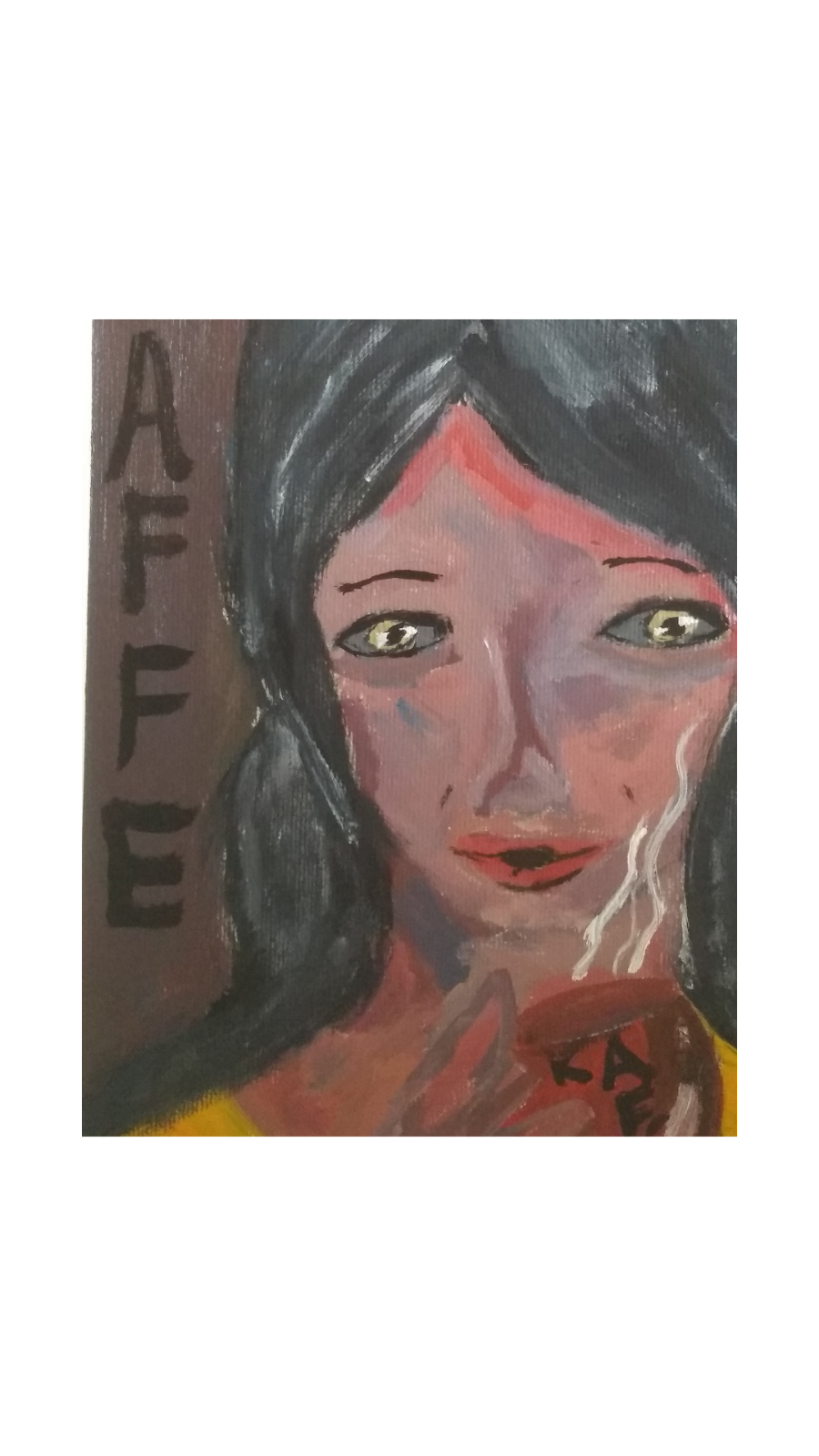 original illustration art Acrylic on A3 paper 300 grams: Title: Drikk ...