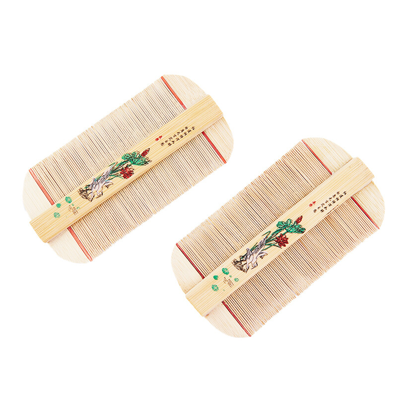 Double Sided Handmade Lice Comb Remove Itching Scraping Head Flea ...