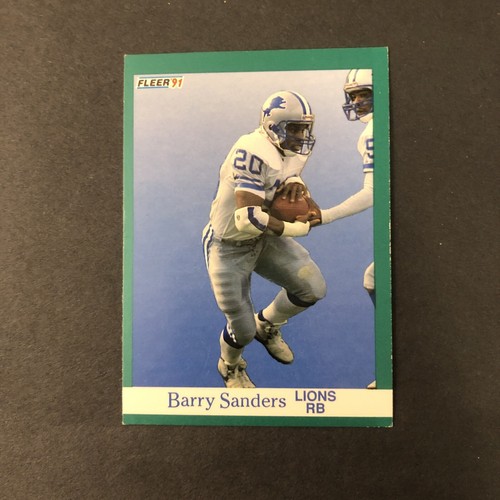 Barry Sanders #247 1991 Fleer football card NFL Detroit Lions | eBay