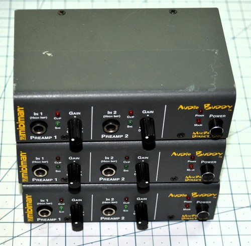 (1) Midiman Audio Buddy 2 Channel Microphone Mic Preamp & Direct Box | eBay