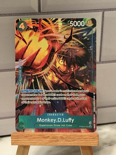Monkey.D.Luffy PRB02-005 Foil (Alternate Art) Premium Booster - The ...