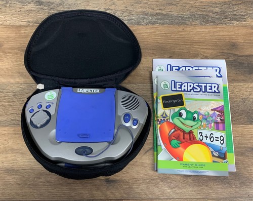 Leap Frog Leapster Educational Game Console & Carrying Case For Parts ...