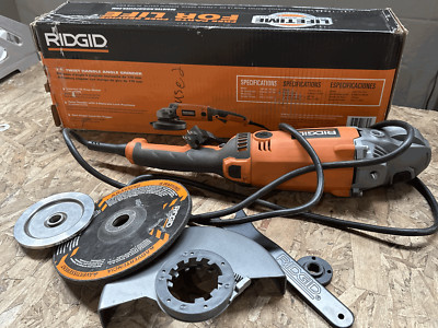 RIDGID 15 Amp Corded 7 in. Twist Handle Angle Grinder 648846066561| eBay