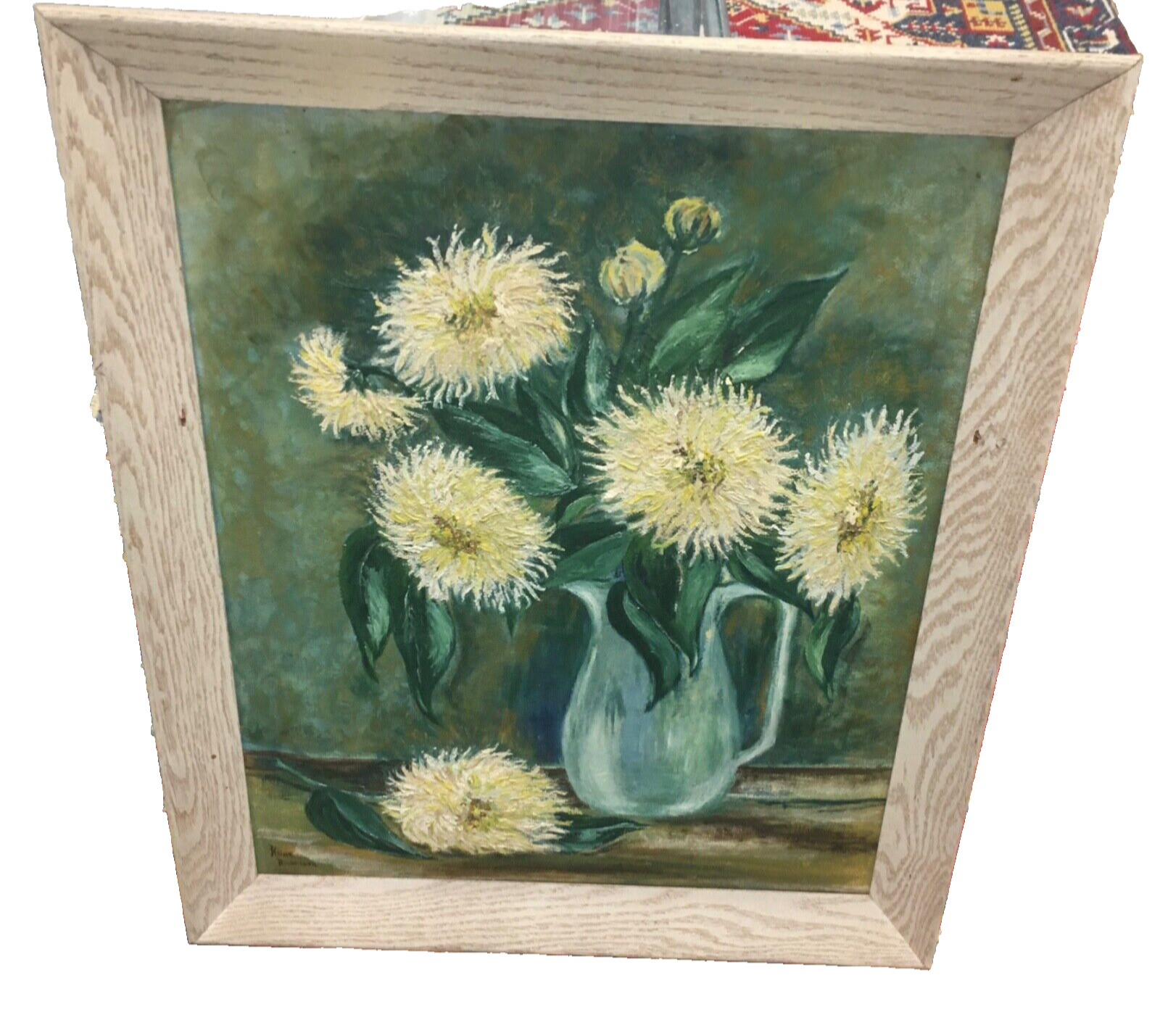 vintage mid century modern original oil painting by Alire Anderson | eBay