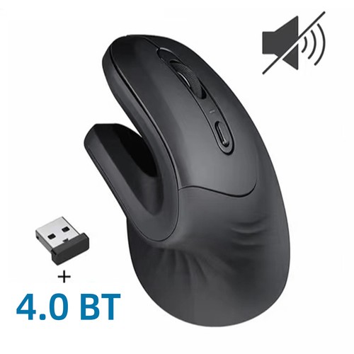 2.4G Wireless Ergonomics Mouse Upright Mice Office Gaming Vertical ...