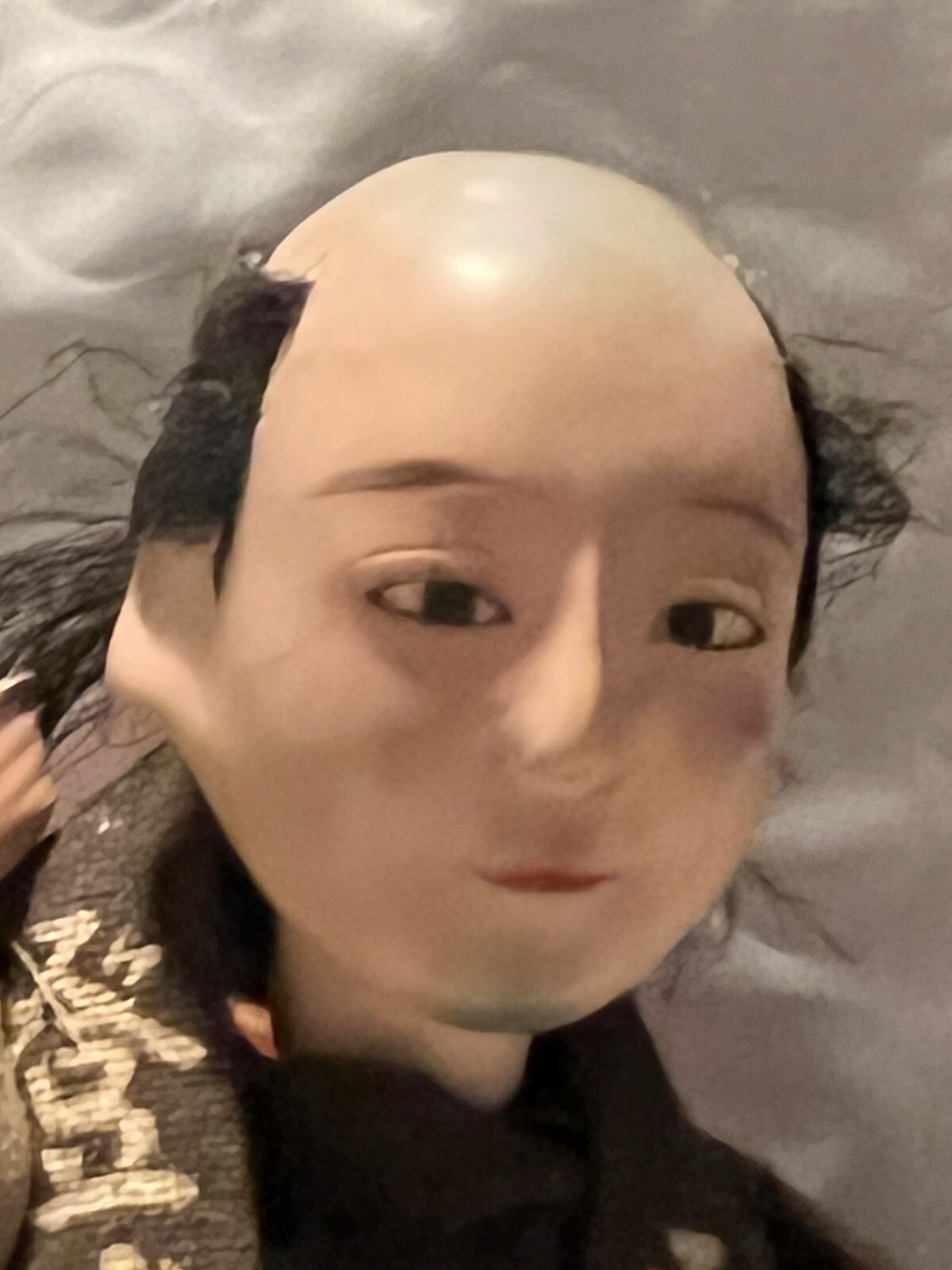 ANTIQUE MAN DOLL MINIATURE ORIENTAL JAPANESE FIGURE SASHIKO FIREMAN 7 ...