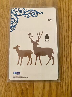 Rare QuicKutz Exclusive Deer Buck Doe Track Die C-0037-S-REV Revolution ...