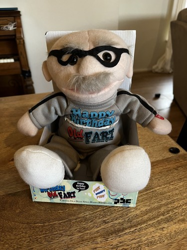 Chantilly Lane 9" Sitting Happy birthday to you Old Fart Moving singing ...