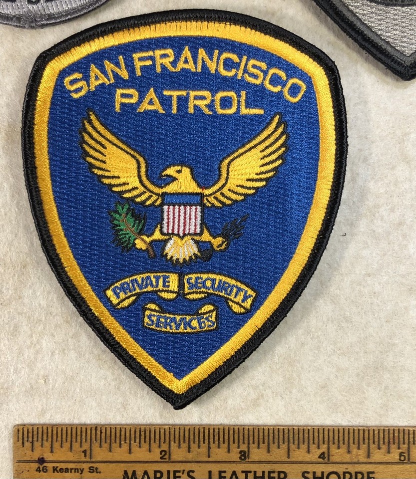 Lot Of 3 San Francisco CA Private Security Patrol Services Patch | eBay