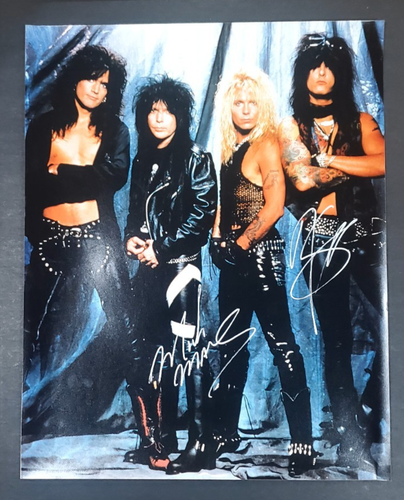 NIKKI SIXX & MICK MARS AUTOGRAPHED MOTLEY CRUE 16X20 PHOTO + 1992 GNR ...