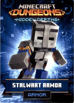 Stalwart Armor 2021 Raw Thrills Minecraft Dungeons Arcade Vending Cards ...
