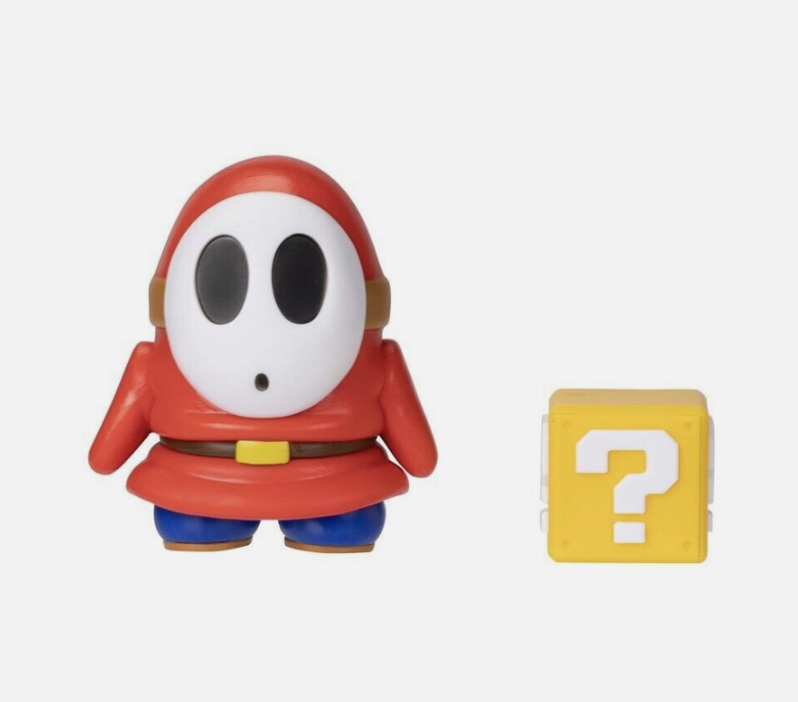Jakks Super Mario Shy Guy with Block Action Figure 4-inch Wave 35 NEW ...