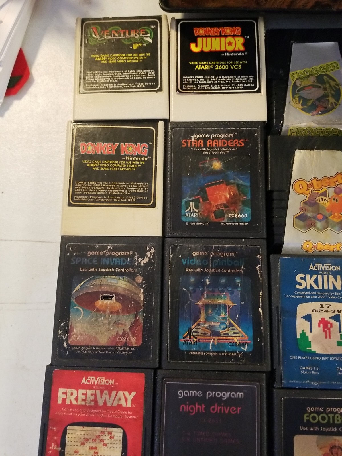 Atari 2600 Console Game Lot Video Game Center Paddles Joystick 16 Games ...