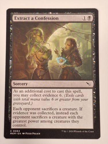 Extract a Confession - Murders at Karlov Manor - Magic the Gathering ...