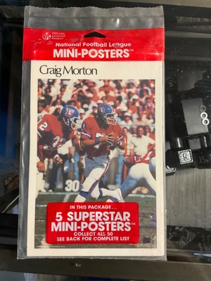 New 1981 Marketcom NFL Mini-Posters SEALED Pack football cards Craig ...