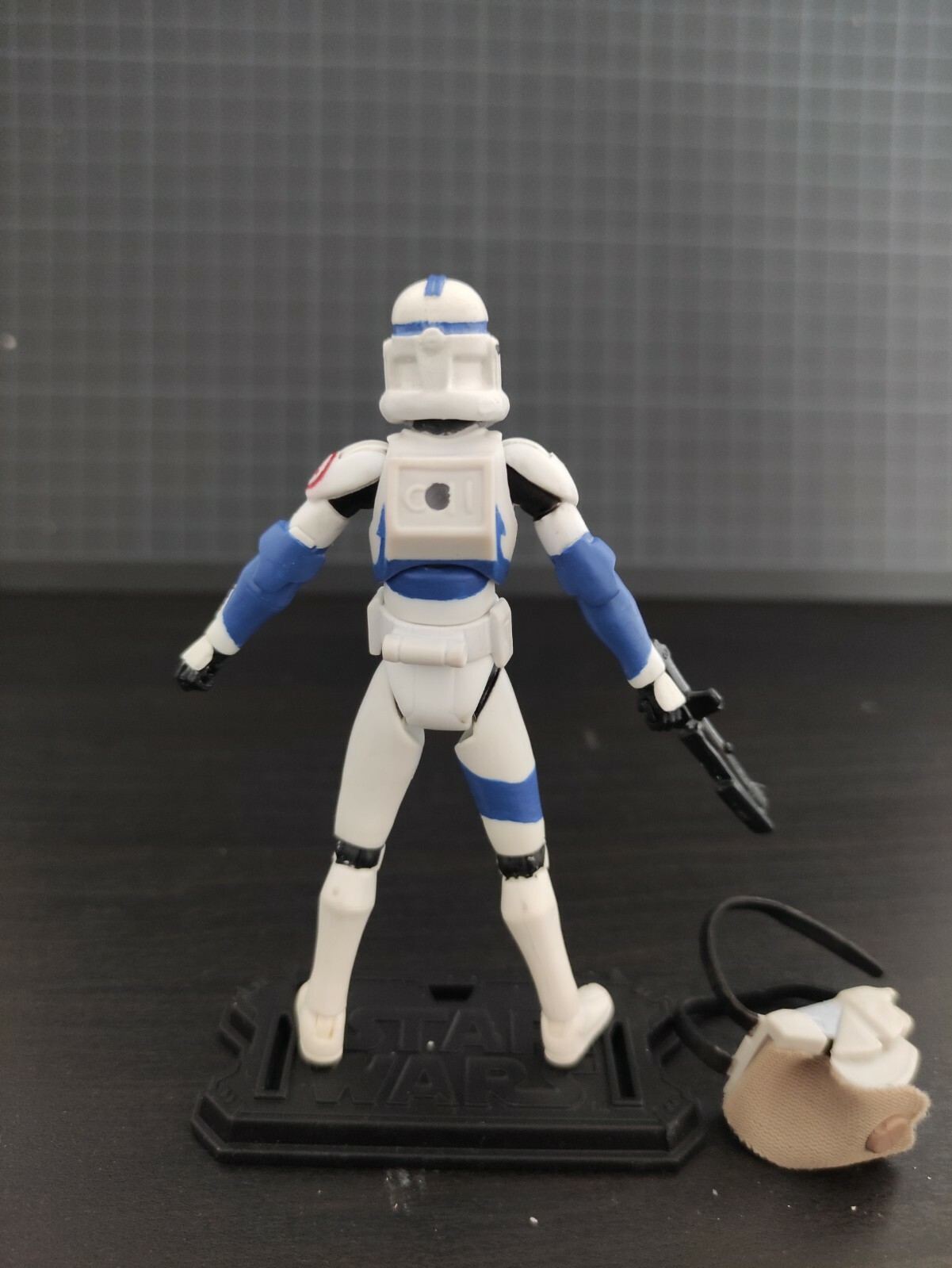 Star Wars custom 3.75 painted Kix phase 2 501st clone trooper helmet | eBay