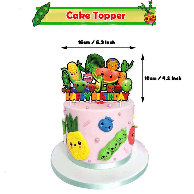 30Pcs Hey Bear Sensory Fruit Backdrop Balloons Kids Birthday Party ...