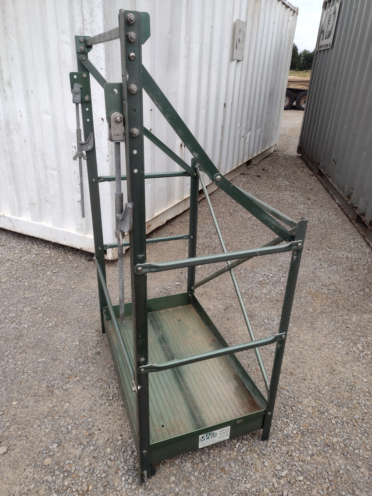 Nisso Aluminum Angel's Wing Basket Platform Scaffold Ironworker, Ships ...