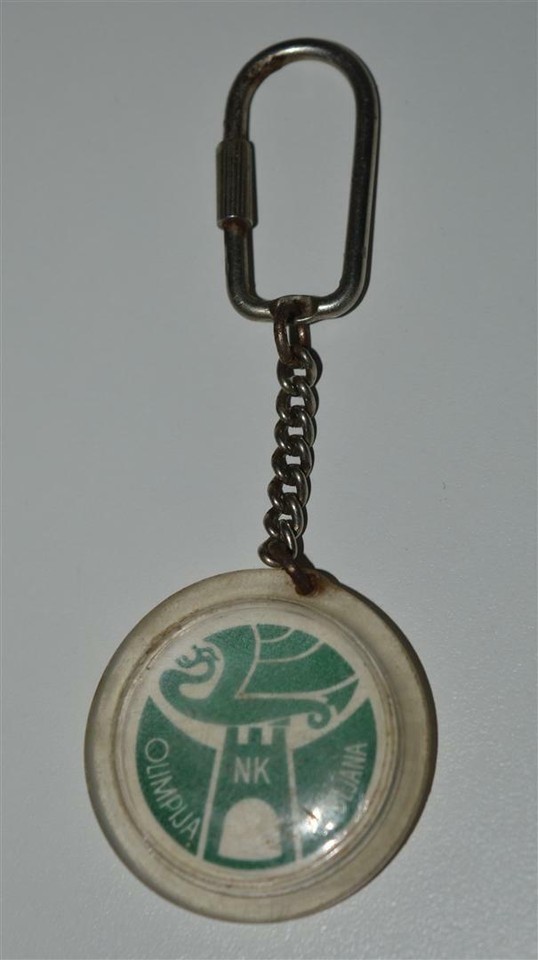 Olimpija Ljubljana Slovenia ex Yugoslavia football soccer vtg keychain ...
