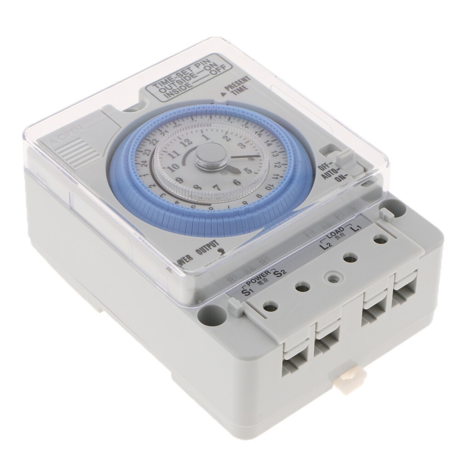 24H Chronometry Timer Mechanical Switch Industrial Analogue Timer -100 ...