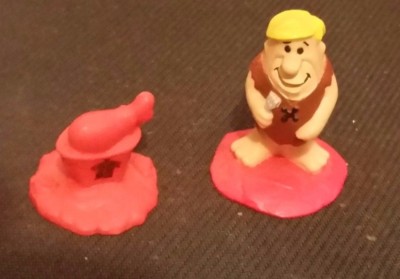 FLINTSTONES FIGURE BARNEY RUBBLE WITH FORK WITH & DRUMSTICK FIG 1991 ...