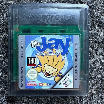 Nintendo Gameboy Color GBC KRTL Jay und die Spielzeugdiebe Spiel Modul ...
