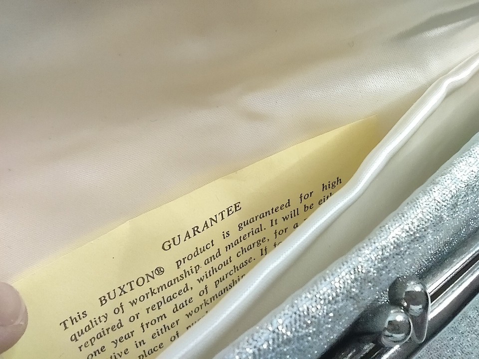 Vintage Lady Buxton Shimmery Silver Clutch Evening Bag Purse 60's ...