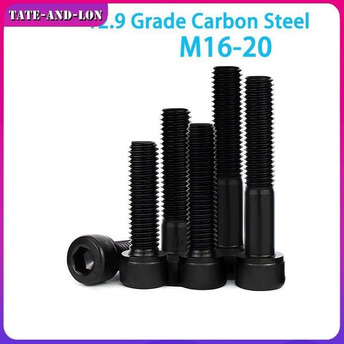 M18 Socket Button Head Screws 12.9 High Tensile Black Allen Bolt Half ...