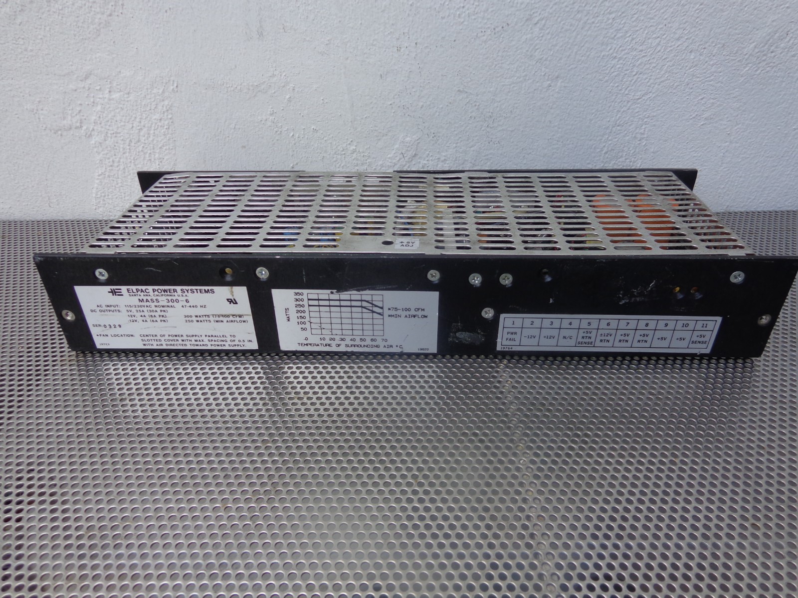 GE Power Supply ELPAC Systems MASS3006 MASS-300-6 300 Watt 5V 25A DC | eBay