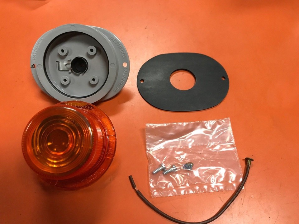 Betts 500455 2.5 Amber Single-Contact LED Marker Light Deep Lens Truck ...