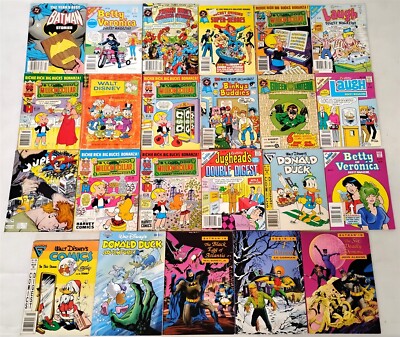 Vintage Comic Book Digests Lot of (23) Batman DC Archie Richie Rich | eBay