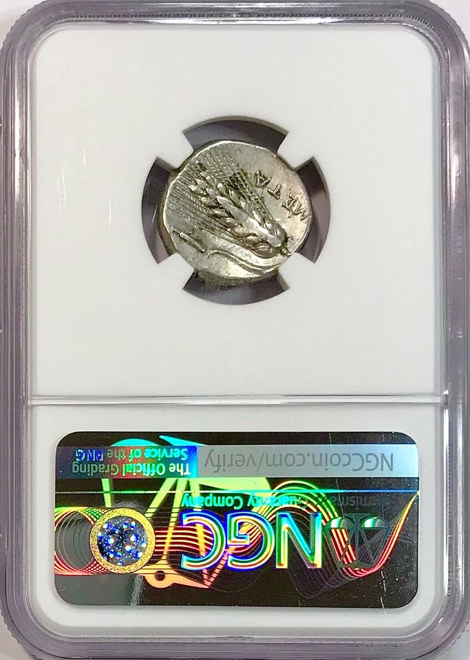 Very PQ 330-280 BC Lucania Metapontum Ancient Greek Silver Stater Coin ...