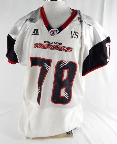 2014 Orlando Predators Erle Ladson #78 Game Used White Jersey 3XL 079 ...