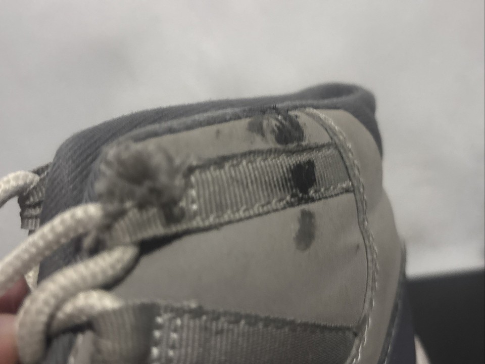 Air Jordan 11 Retro Grey Basketball Shoes Some Defects Look At Pics ...