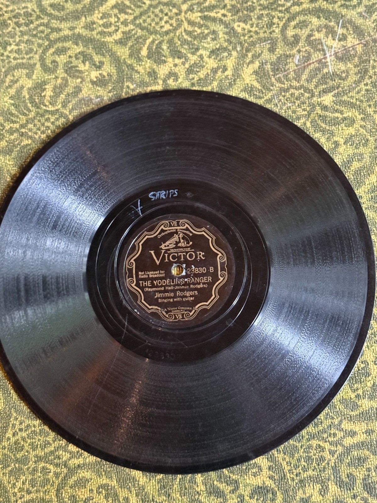 Victor 23830 Jimmie Rodgers I'M FREE 1933 Country 78 rpm V his final ...