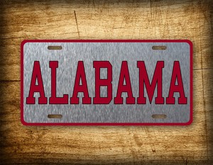 Alabama Crimson Tide License Plate BAMA Auto Tag NCAA College Roll Tide ...