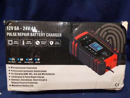 Intelligent Automatic Car Battery Charger 12/24V 8A Pulse Repair ...