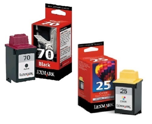 2 X Original Lexmark Cartouches X70 X73 X80 X83 X85 X125 / Encre 70+25 ...