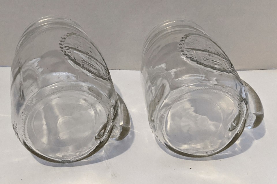 Canning Jar Drinking Glass Drinking Mug w/Handle 16 oz Set of 2 | eBay