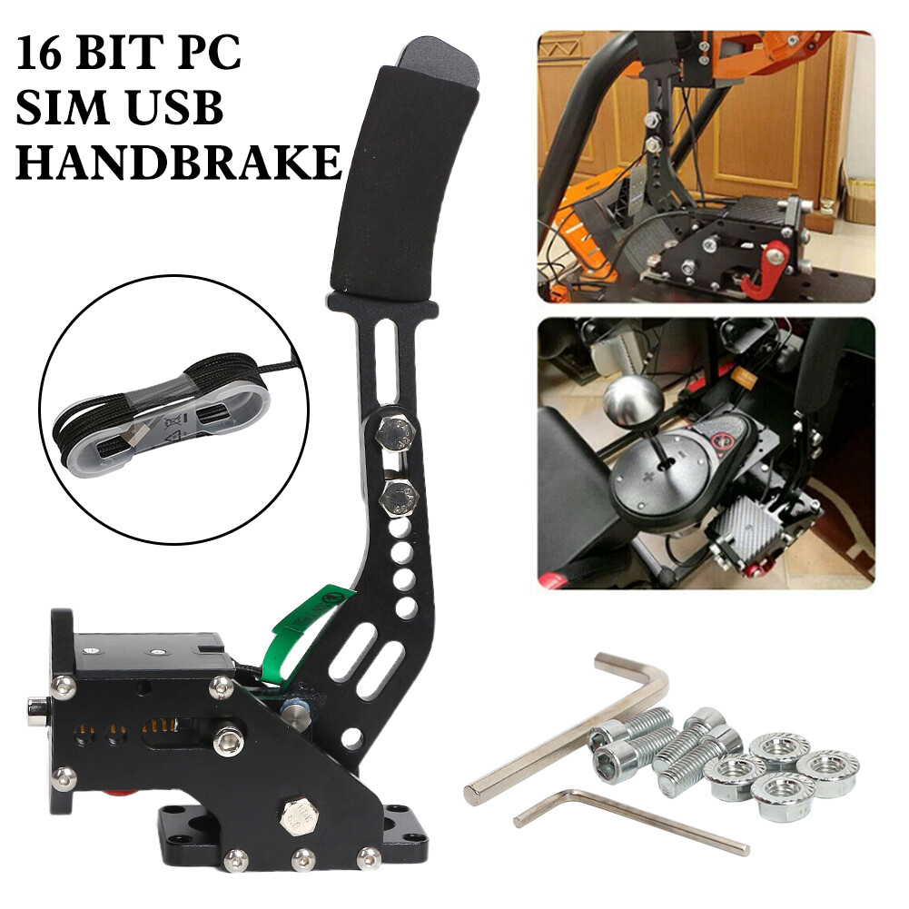 Racing Handbrake USB 16Bit Hand Brake With Clamp For PC Game G920 Sim ...