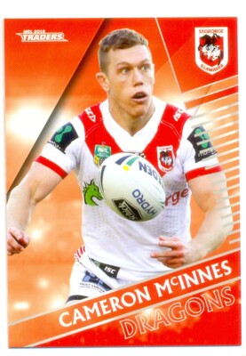 2018 NRL Traders Common card 126 Cameron McInnes - St George Dragons ...